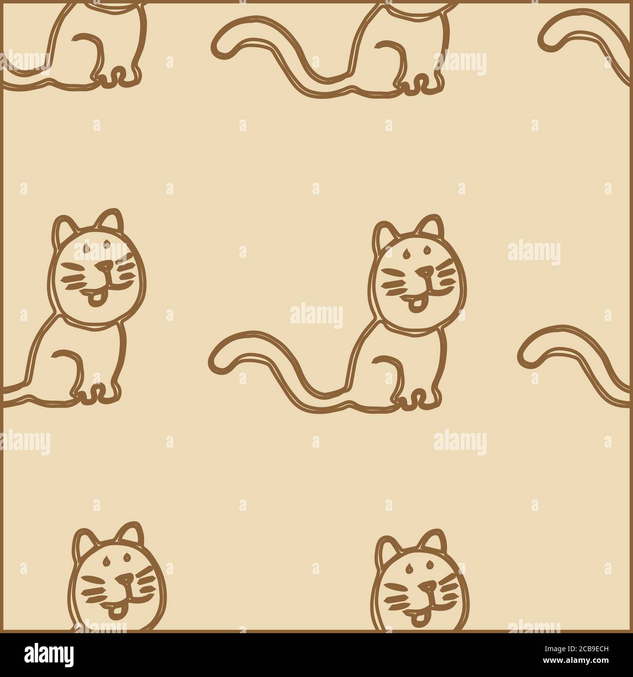 Cute cats drawing Stock Vector Images - Alamy