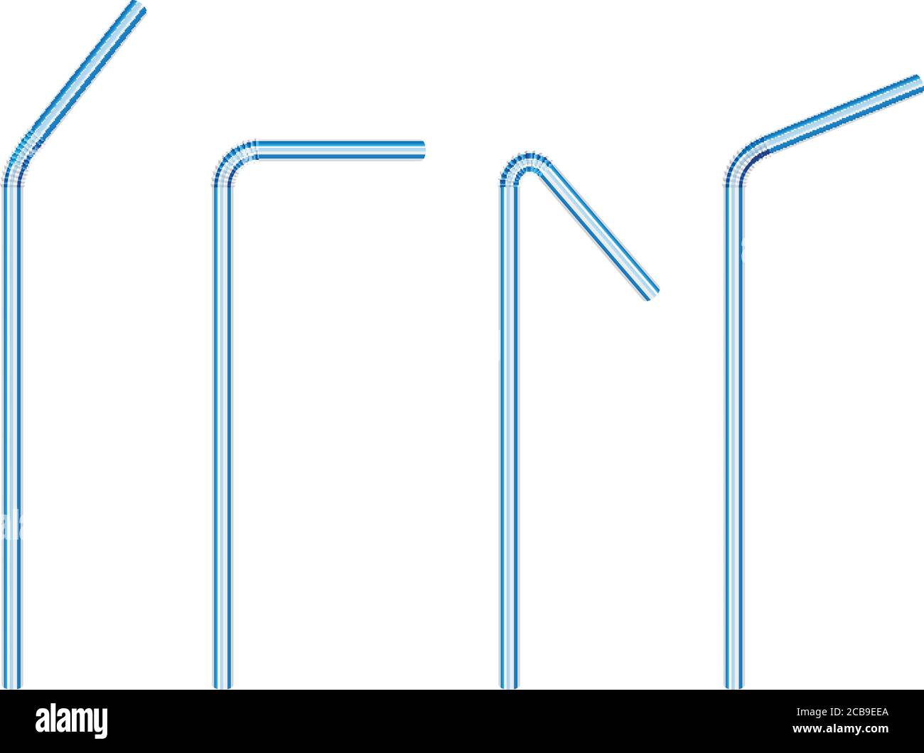 Drinking straw set on a white background. Vector illustration Stock ...