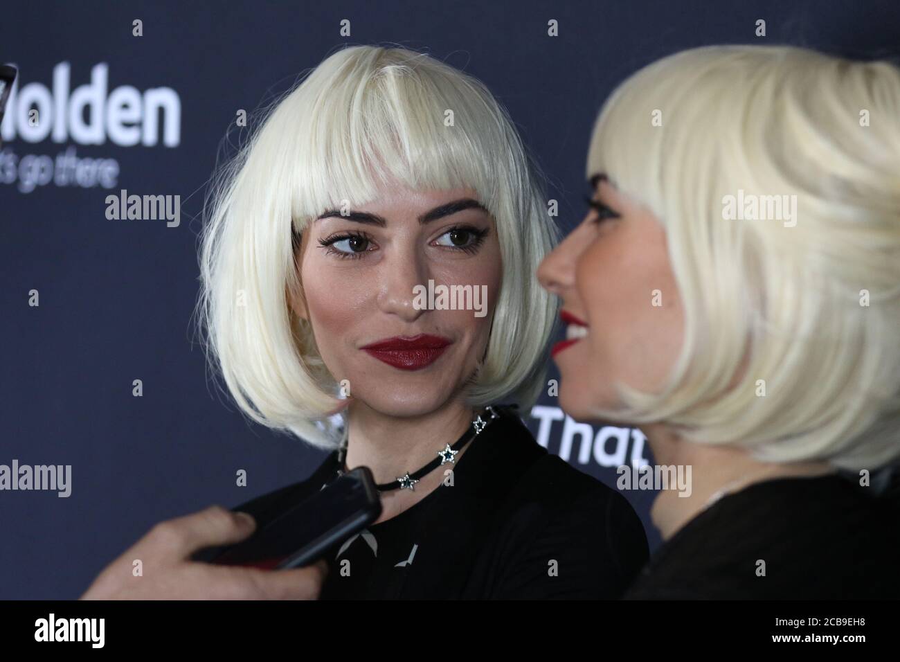 Jess and Lisa Origliasso, The Veronicas attend the Holden Astra launch ...