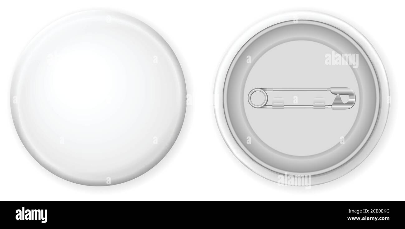 Badge pin on a white background. Vector illustration Stock Vector Image ...