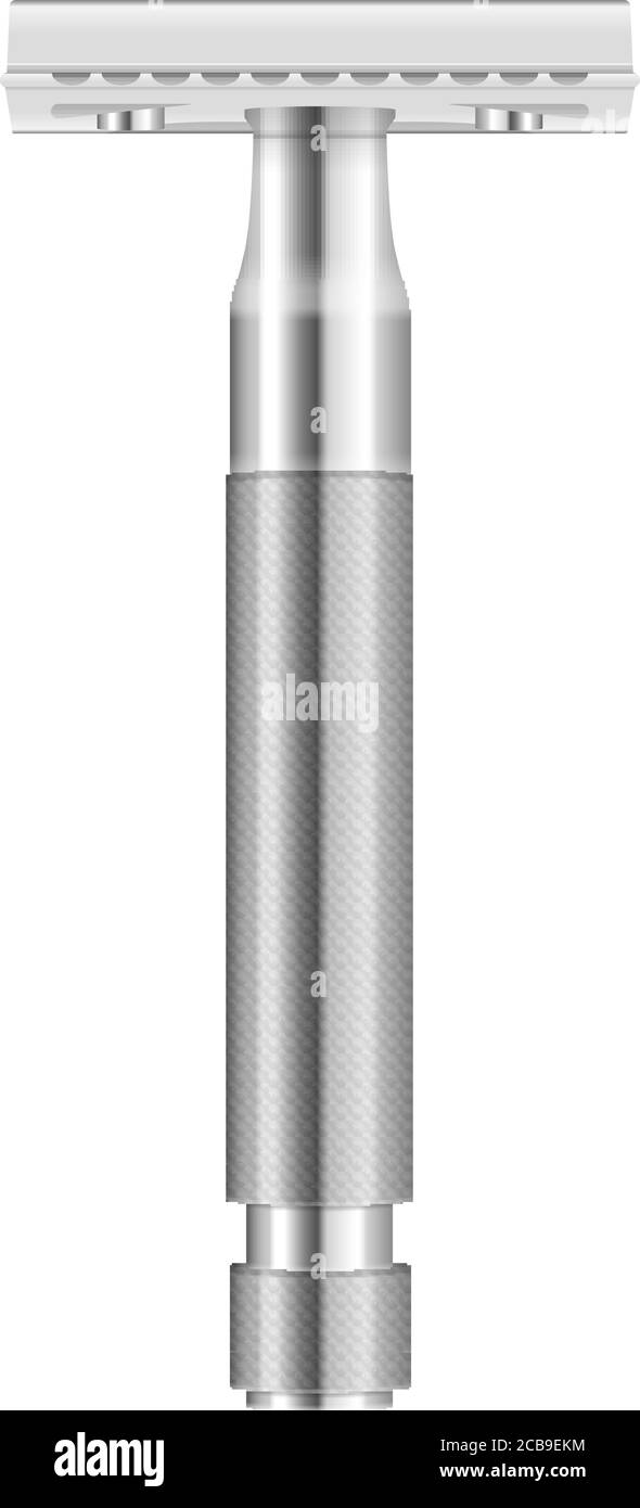Classic safety razor on a white background. Vector illustration Stock ...