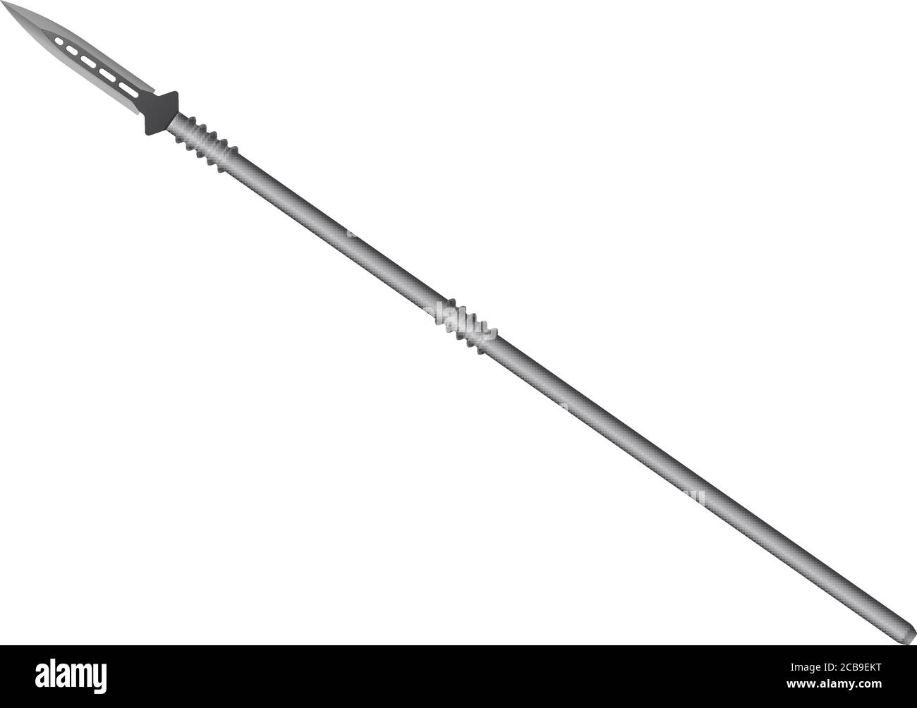 Battle spear on a white background. Vector illustration Stock Vector ...