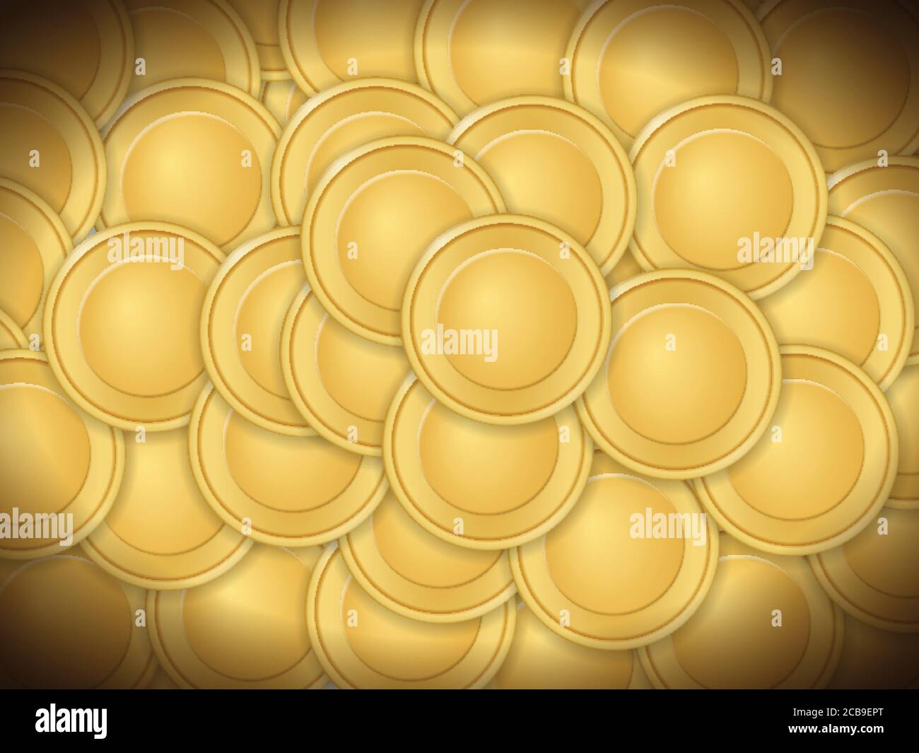 Background formed by gold coins Stock Vector Image & Art - Alamy