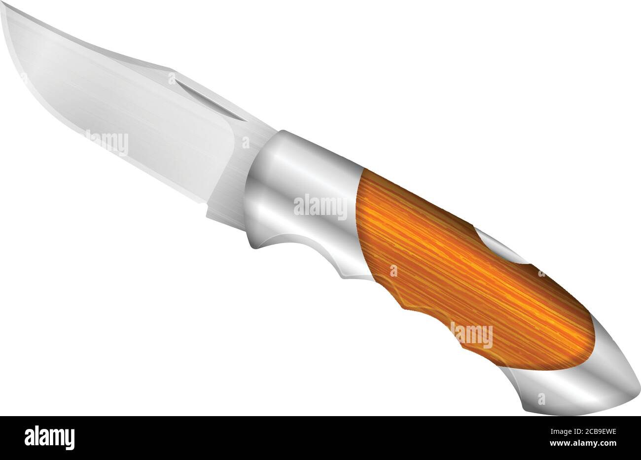 Camping knife on a white background. Vector illustration Stock Vector ...