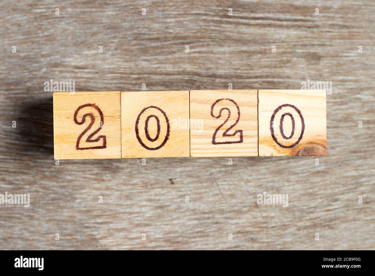 2020 word in wood hi-res stock photography and images - Alamy
