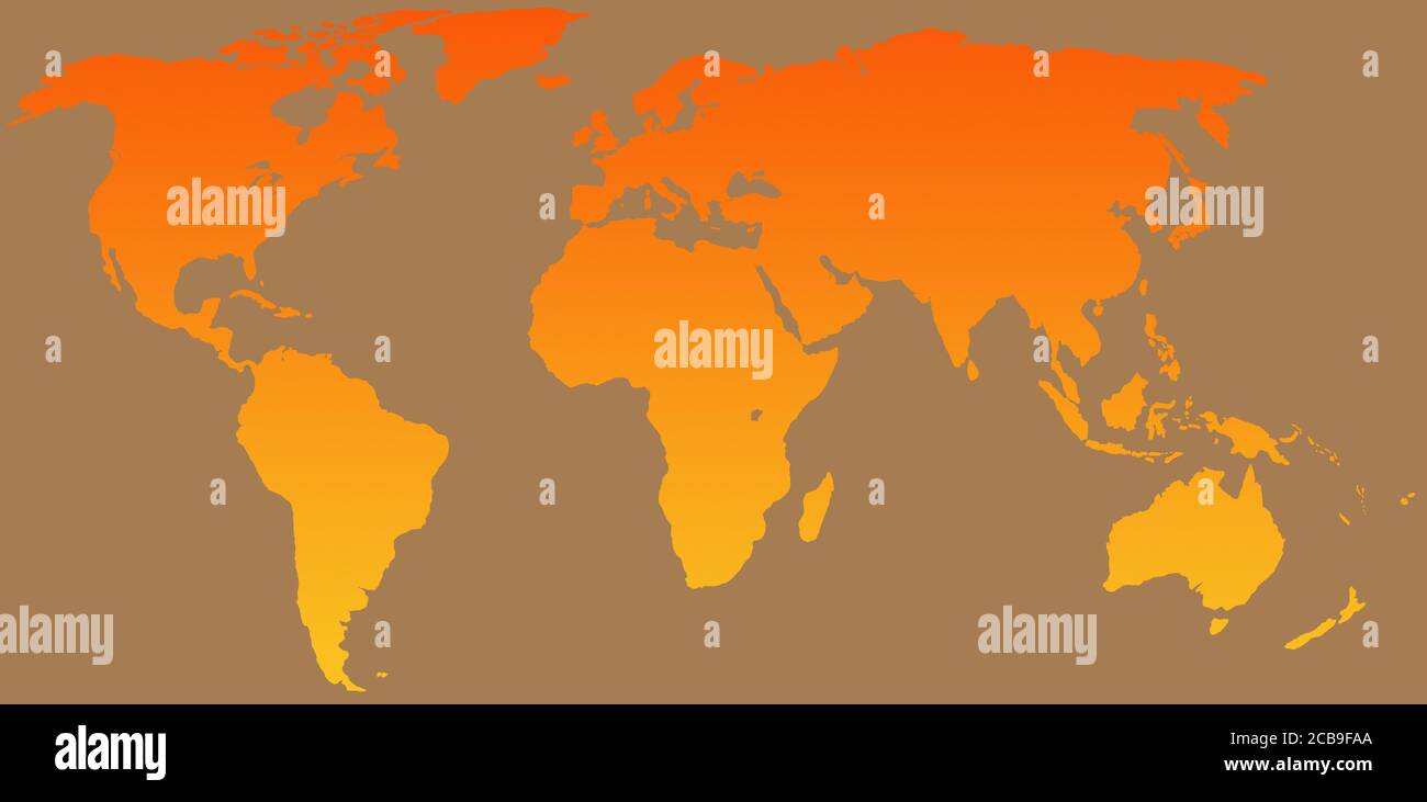 world map in different gradient,golden color, abstract pattern Stock ...