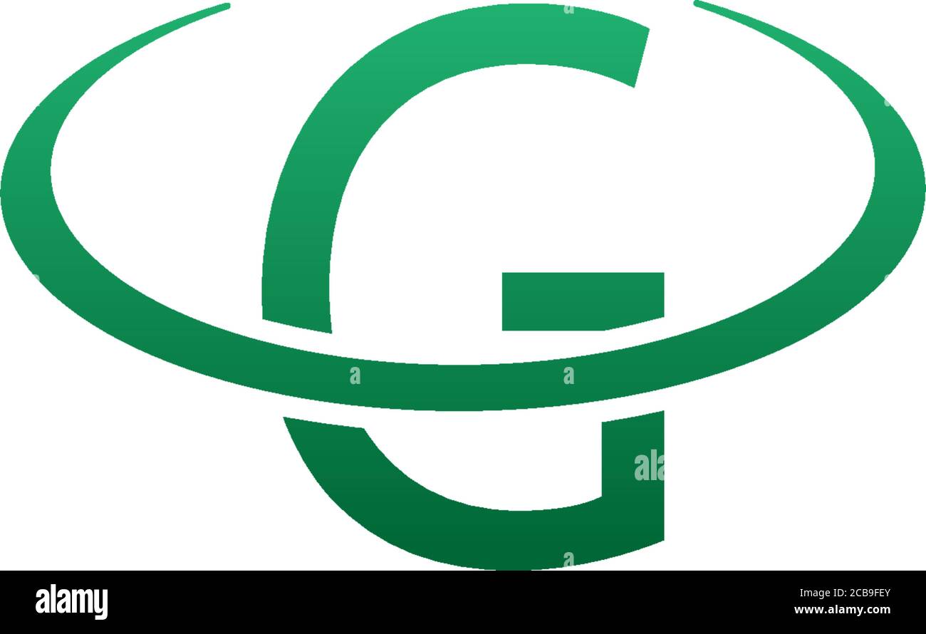 G Letter circle Logo, Concept Letter G + icon circle Stock Vector Image ...