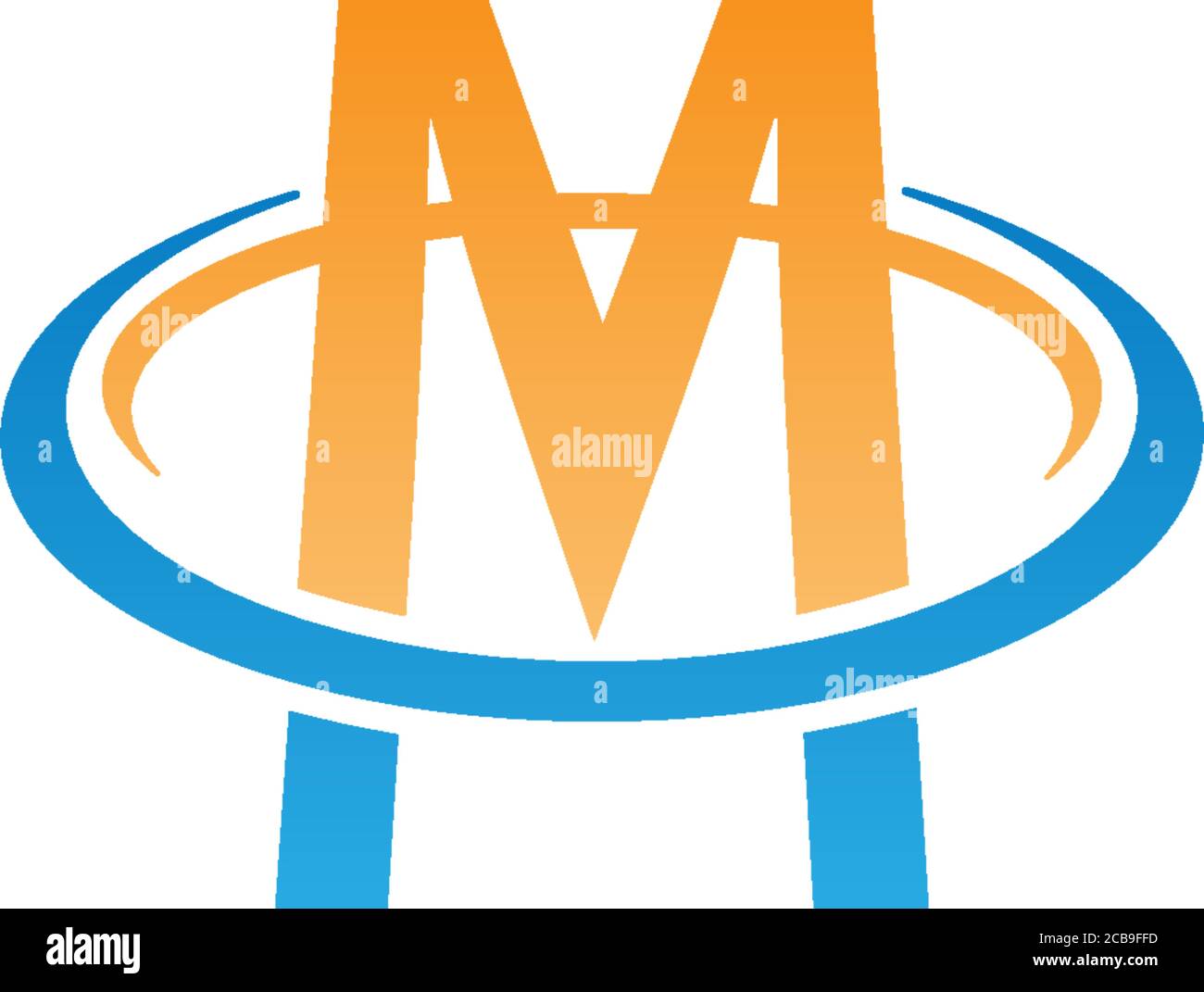 M Letter circle Logo, Concept Letter M + icon circle Stock Vector Image ...