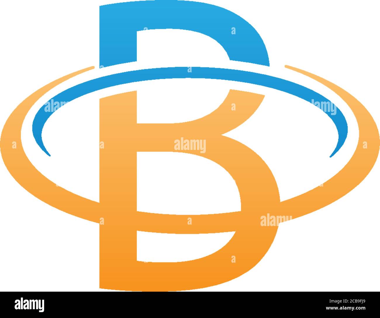 B Letter circle Logo, Concept Letter B + icon circle Stock Vector Image ...