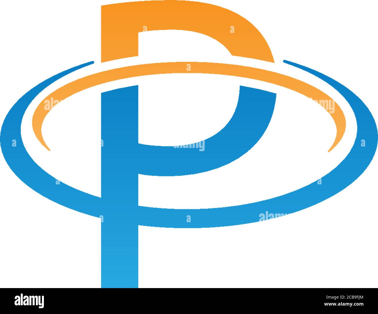 P Letter circle Logo, Concept Letter P + icon circle Stock Vector Image ...