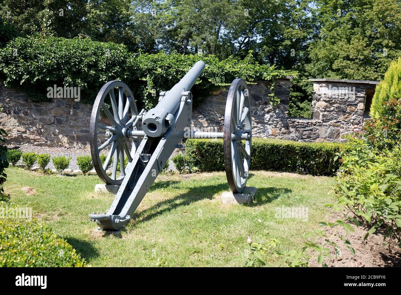 Old cannon in a clearing Stock Photo - Alamy