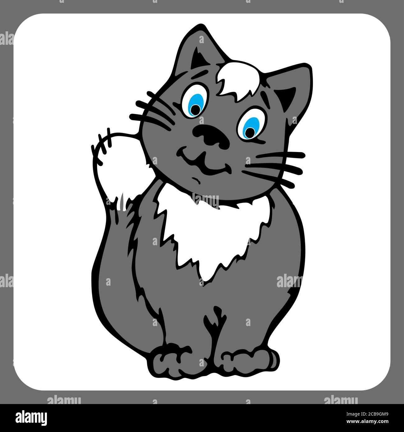 beautiful cat drawing for kids Stock Vector Image & Art - Alamy