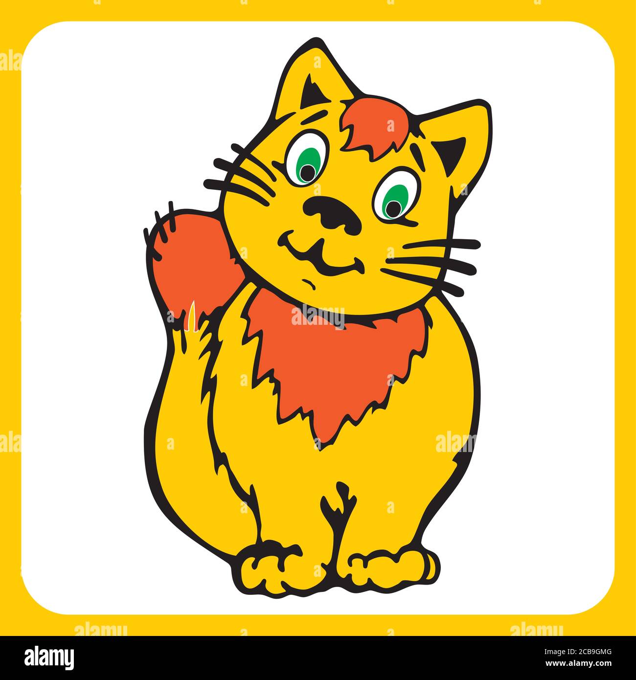 beautiful cat drawing for kids Stock Vector Image & Art - Alamy