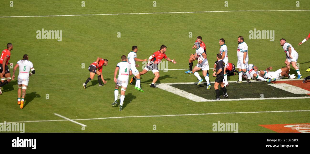 Toulon vs Pau rugby match at the Mayol Toulon stadium Stock Photo - Alamy