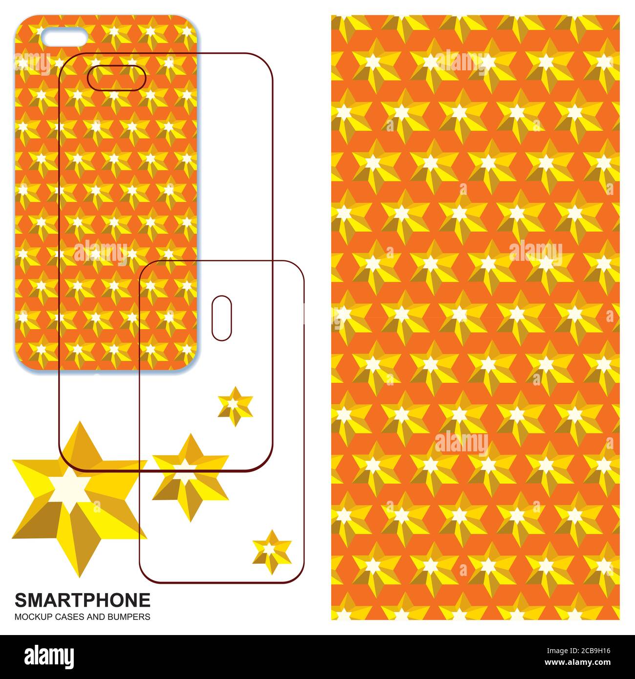 Mobile phone cover design. Seamless geometric pattern. Mobile phone ...