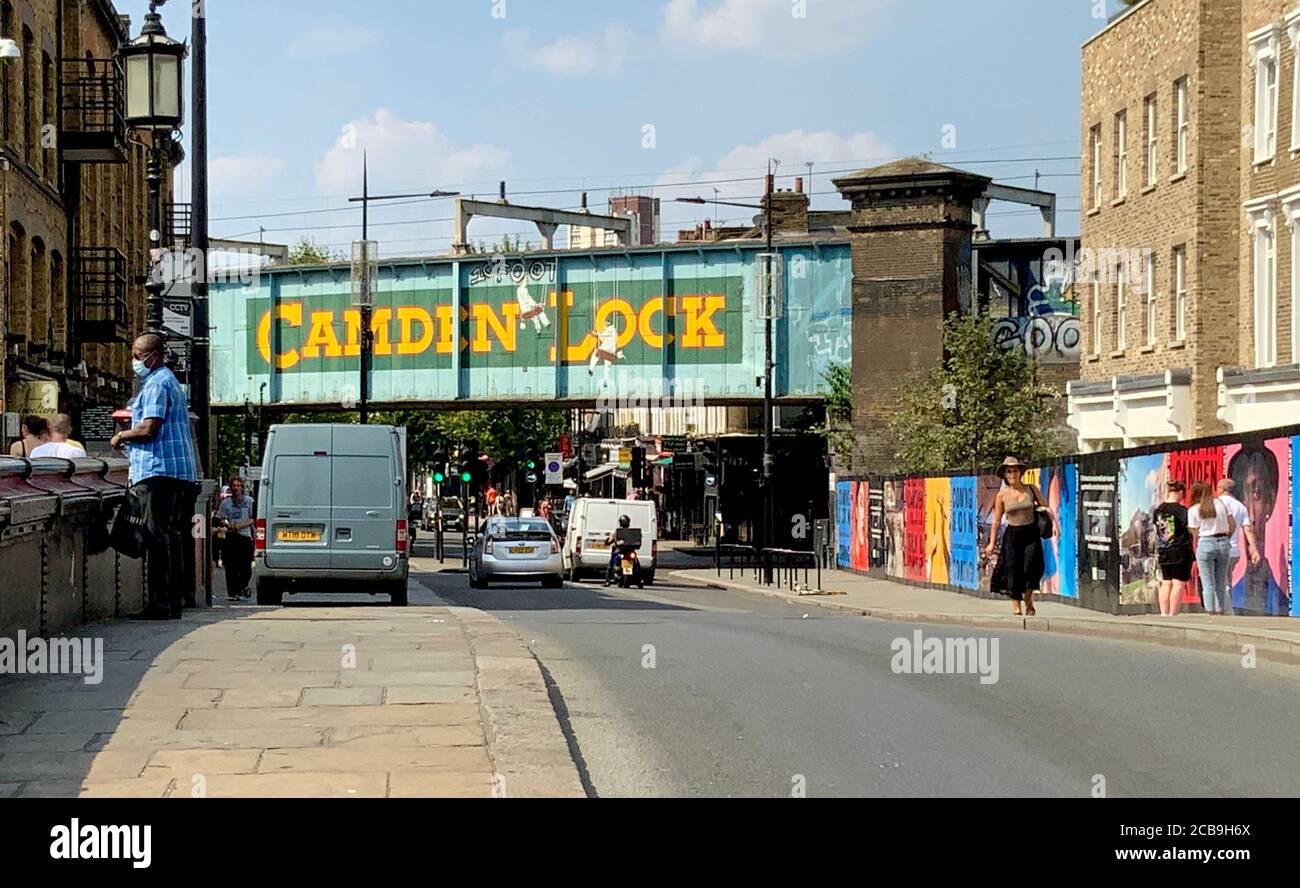 Camden Lock area of Camden Town in London, United Kingdom Stock Photo ...