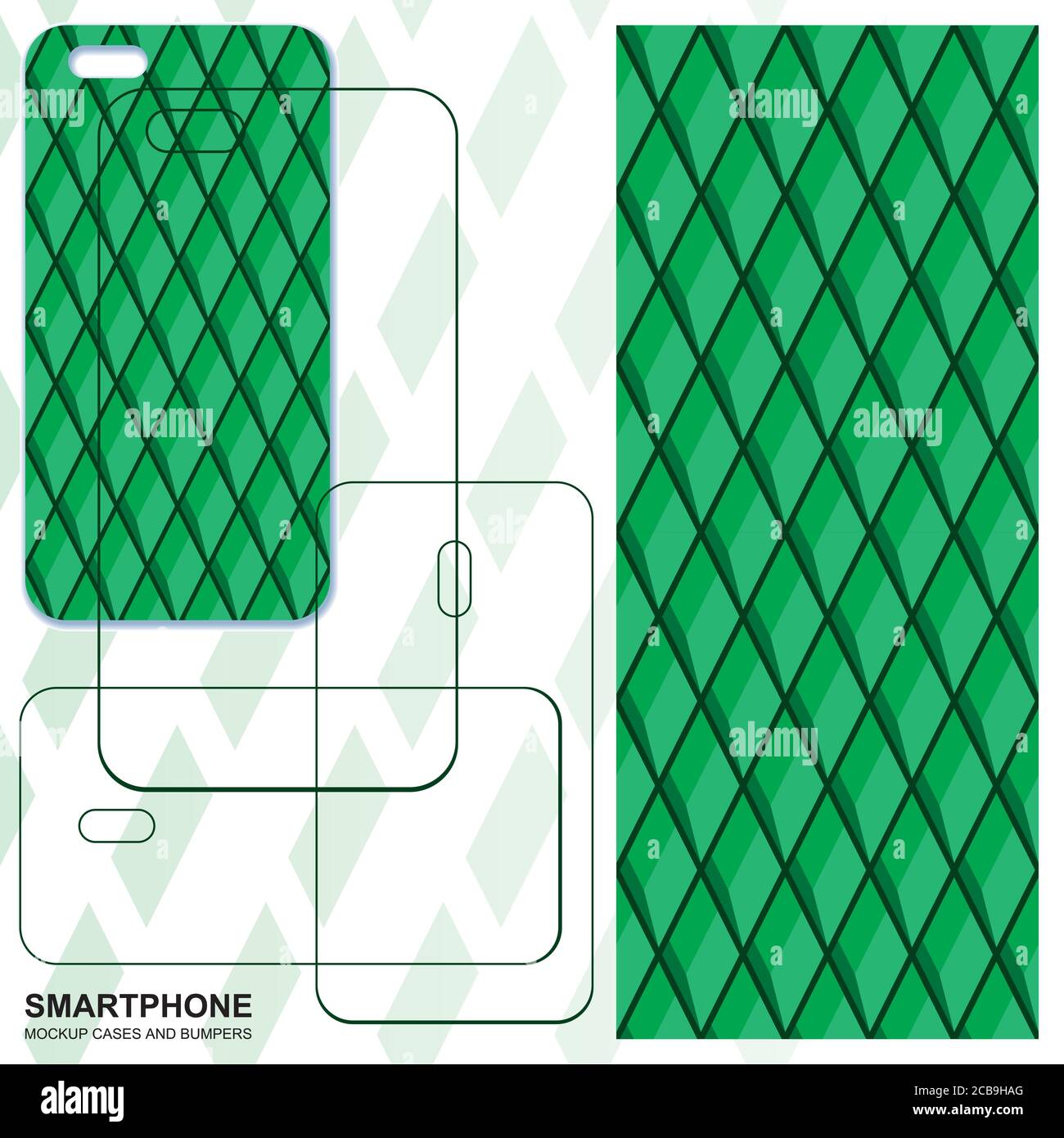 Mobile phone cover design. Seamless geometric pattern. Mobile phone ...