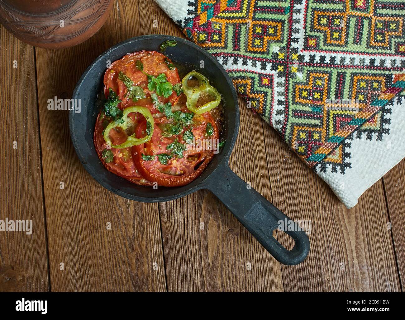 Thracian Guveche, Traditional Bulgarian clay pot dish Stock Photo - Alamy