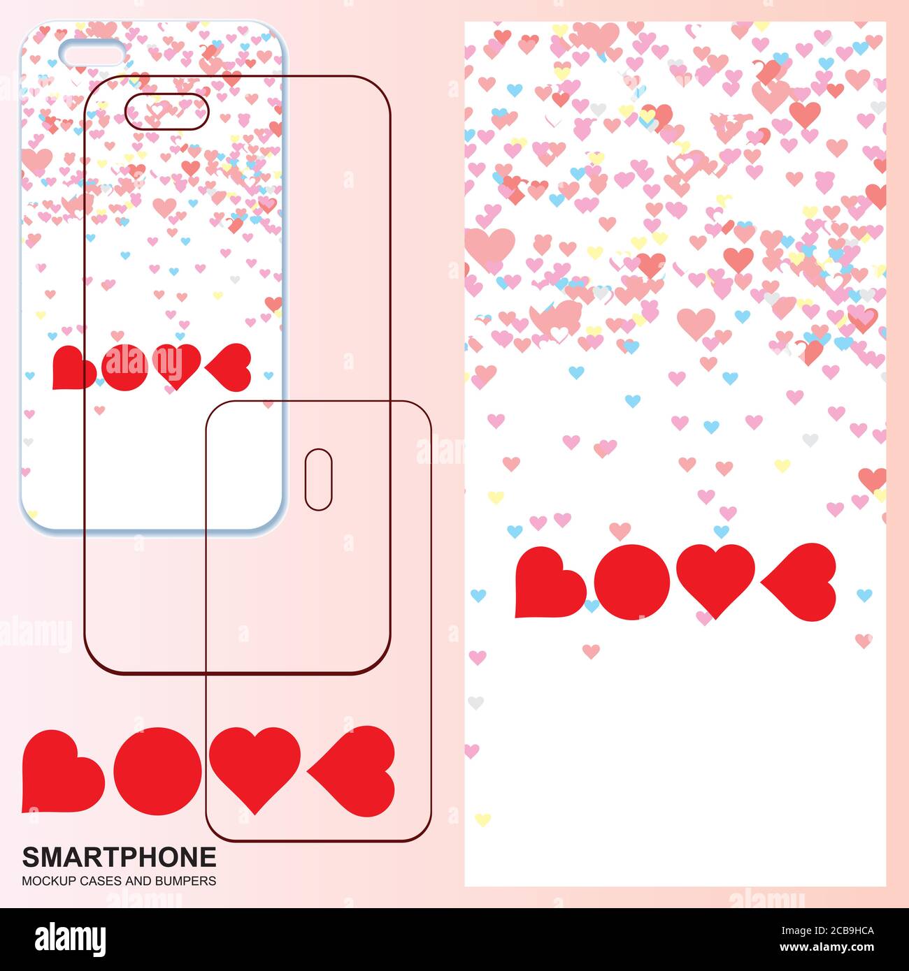 Red smartphone case Stock Vector Images - Alamy