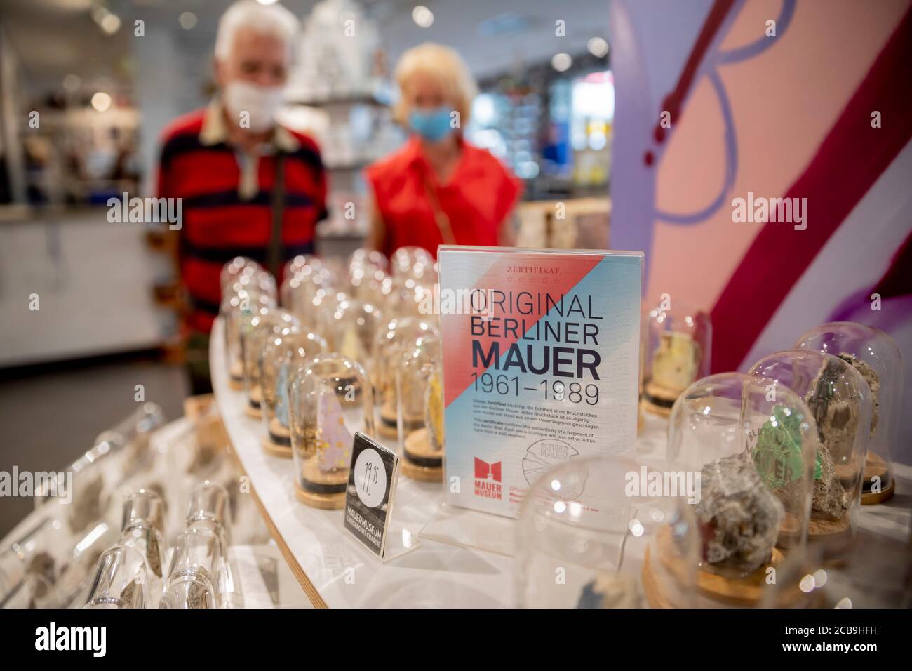 Berlin, Germany. 11th Aug, 2020. Pieces of the Berlin Wall are for sale ...