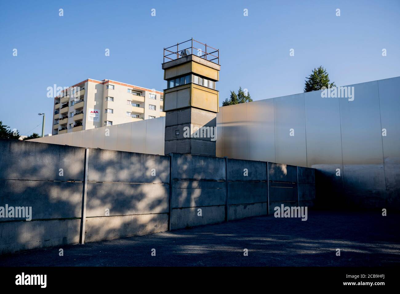 Berlin, Germany. 11th Aug, 2020. A watchtower of a remnant of the ...