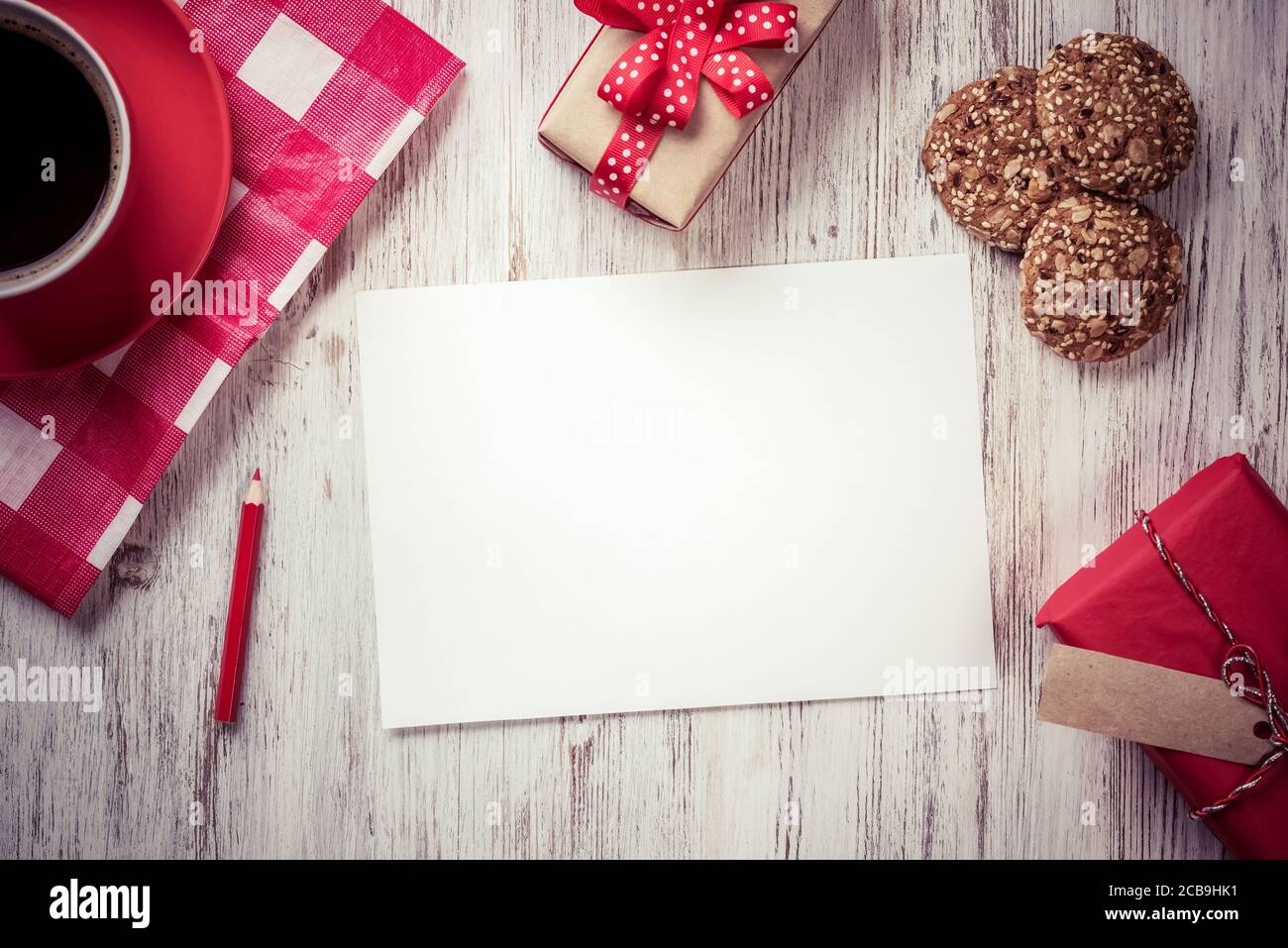 Coffee break with cookies Stock Photo - Alamy