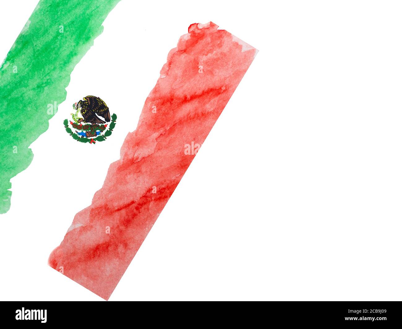 Mexican Flag. Beautiful greeting card. National holiday Stock Photo - Alamy