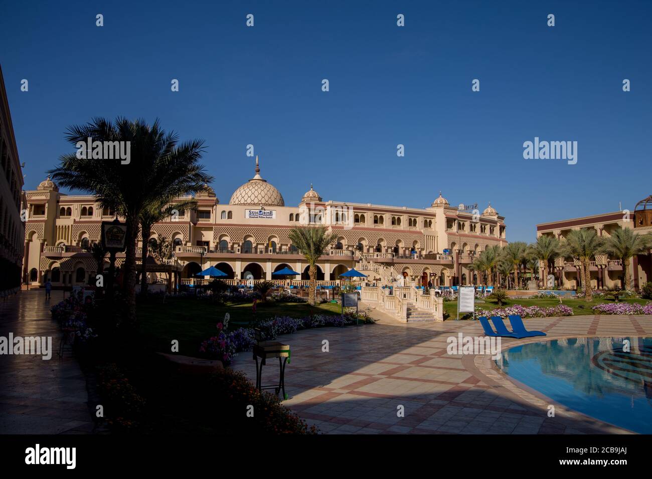 Arab buildings and exterior in hotel territory Stock Photo - Alamy