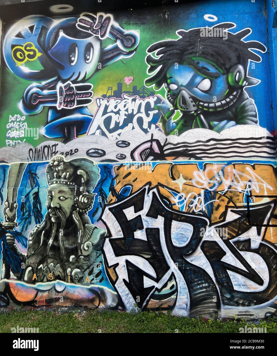 Graffitis in Bangkok Thailand south east asia Stock Photo - Alamy