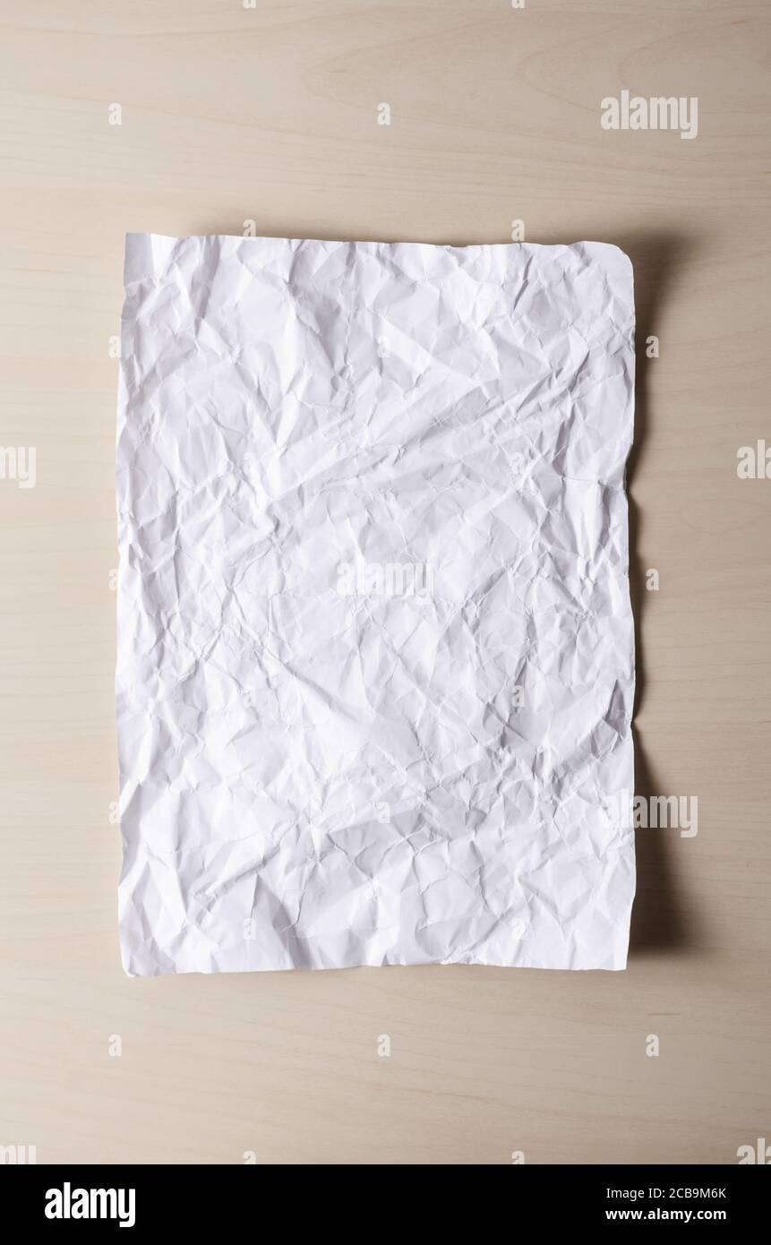 Crumpled paper hi-res stock photography and images - Alamy
