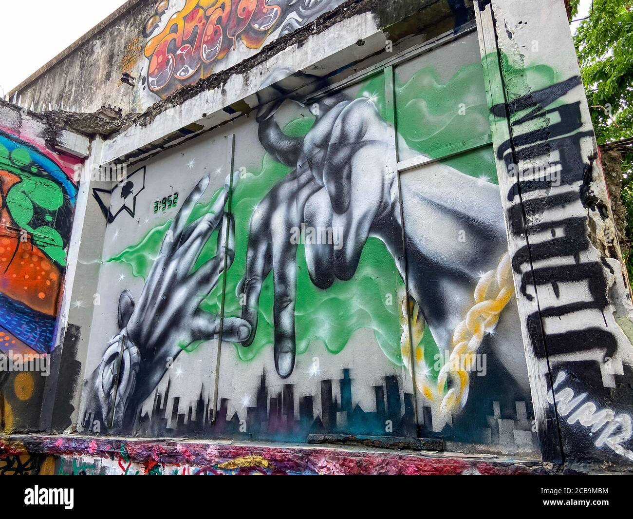 Graffitis in Bangkok Thailand south east asia Stock Photo - Alamy