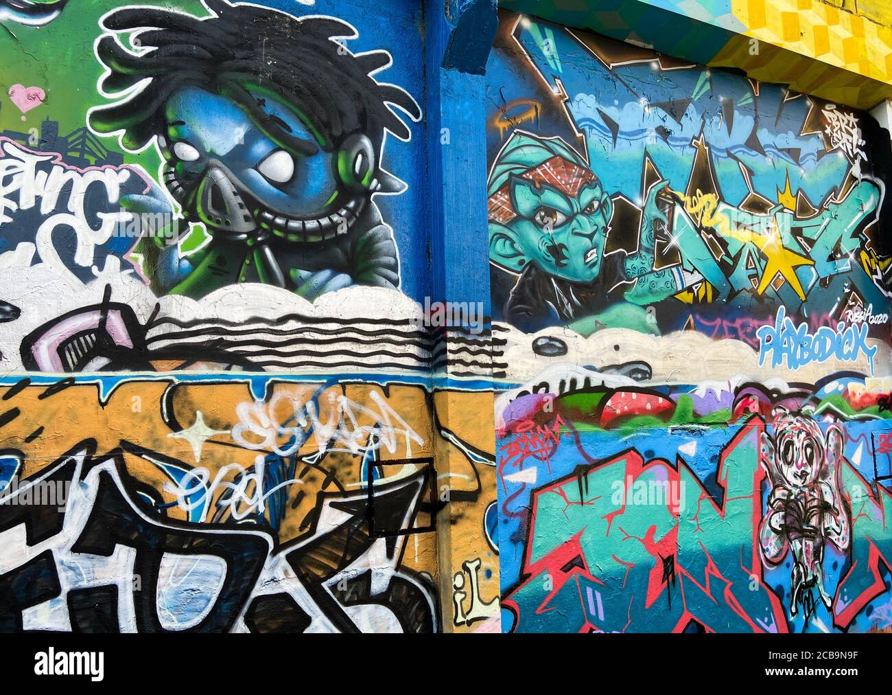 Graffitis in Bangkok Thailand south east asia Stock Photo - Alamy