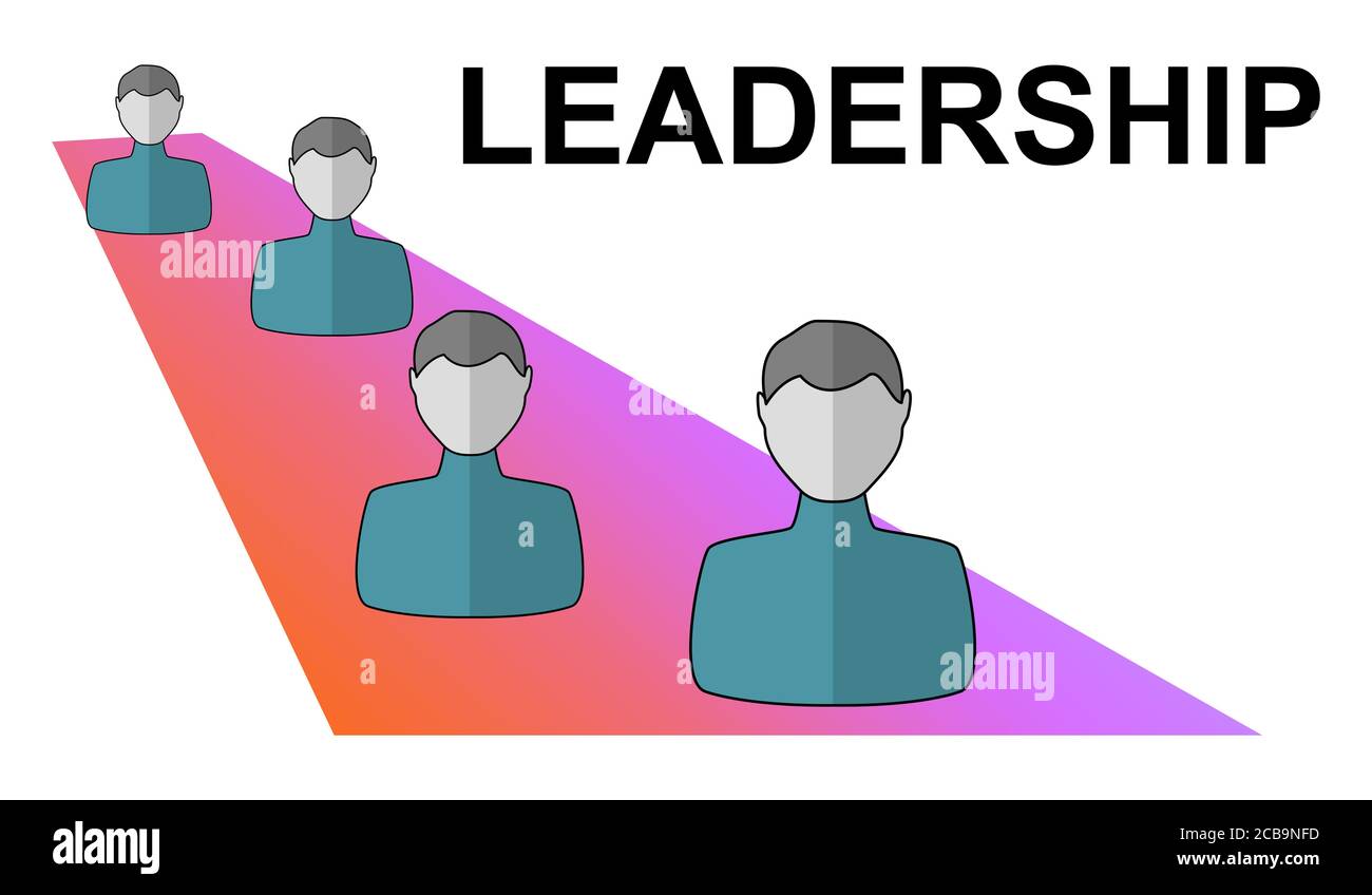 Illustration of a leadership concept Stock Photo - Alamy