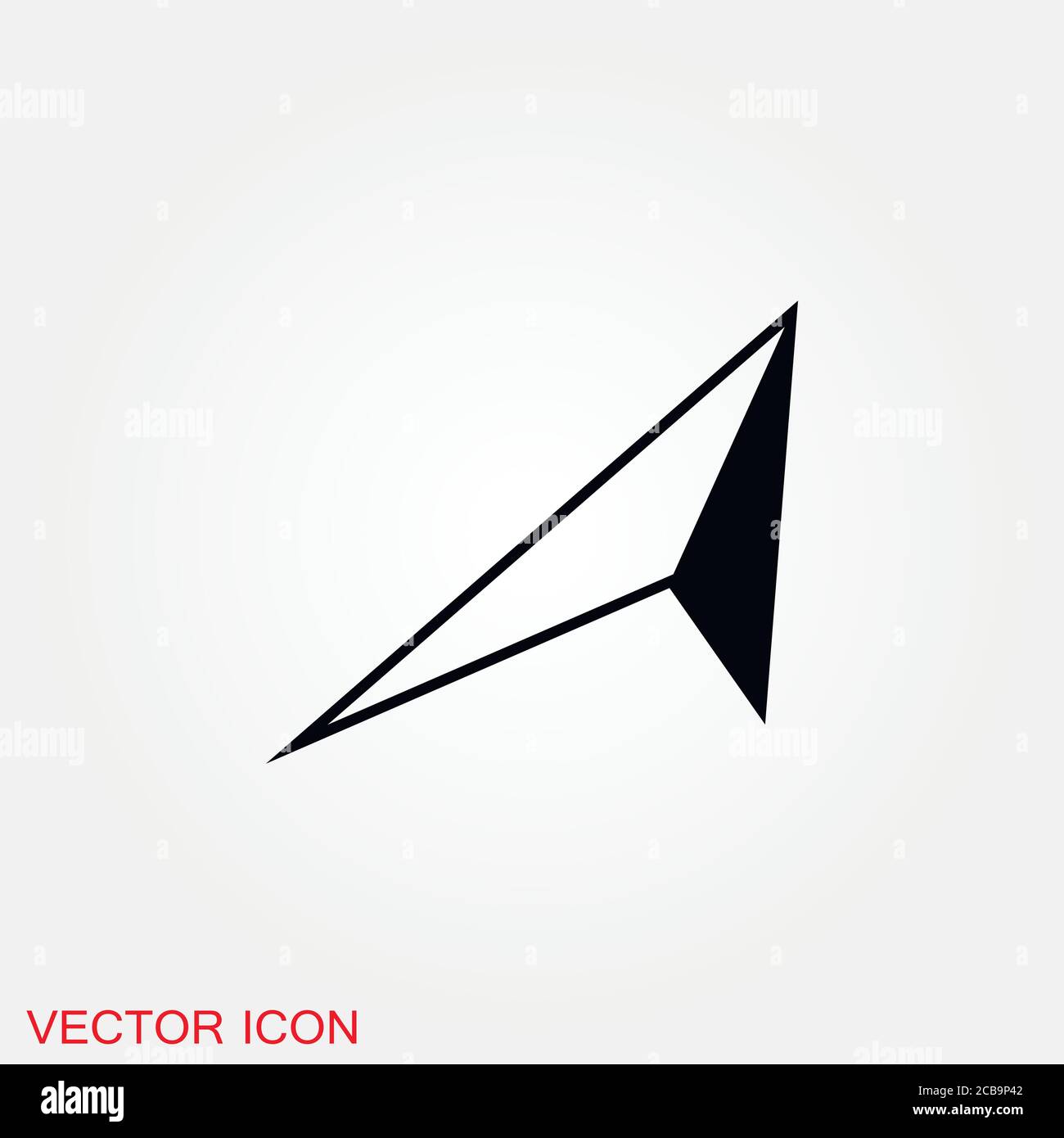 Arrow Icon in trendy flat style isolated on background. Arrow symbol ...