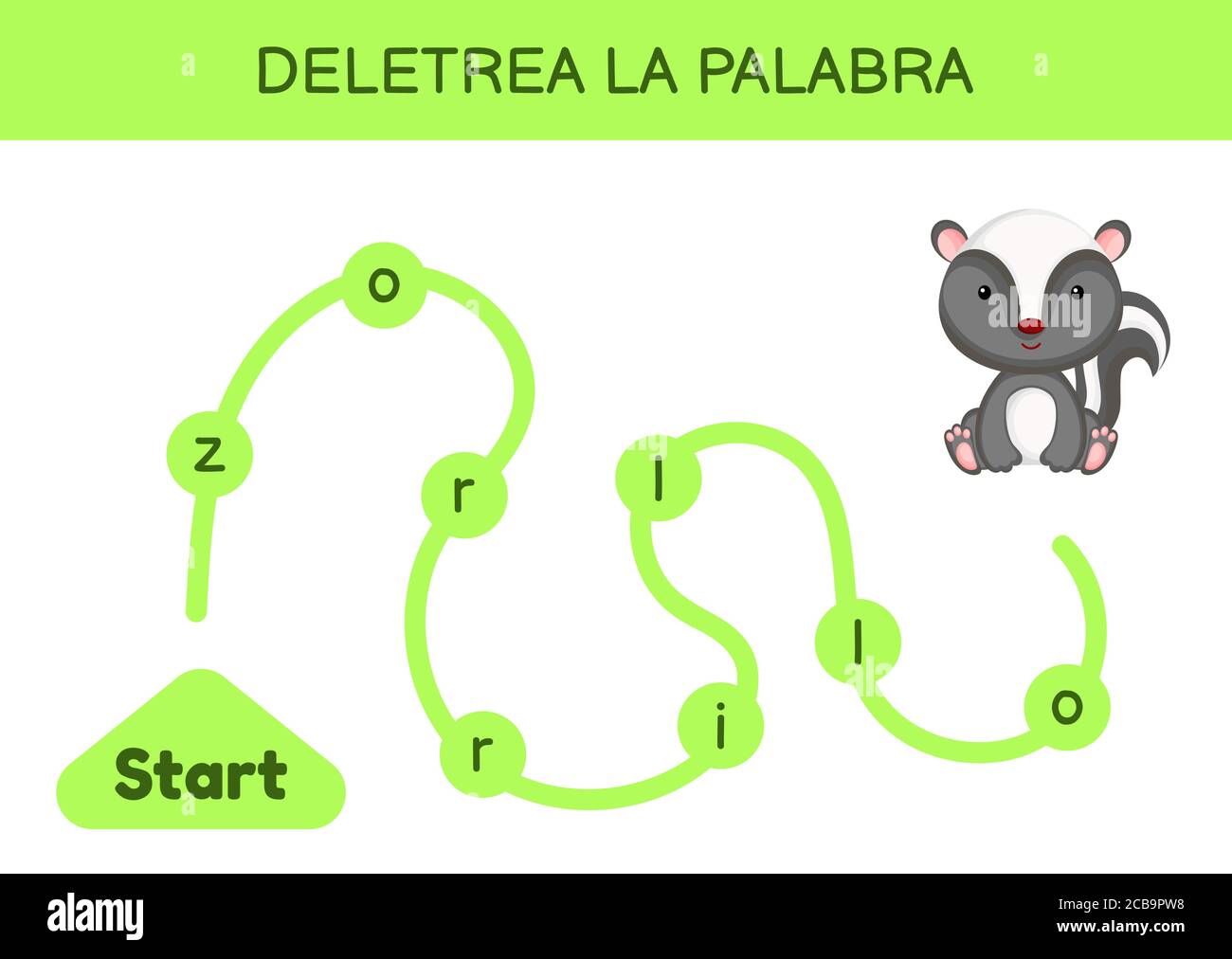 Deletrea la palabra - Spell the word. Maze for kids. Spelling word game ...