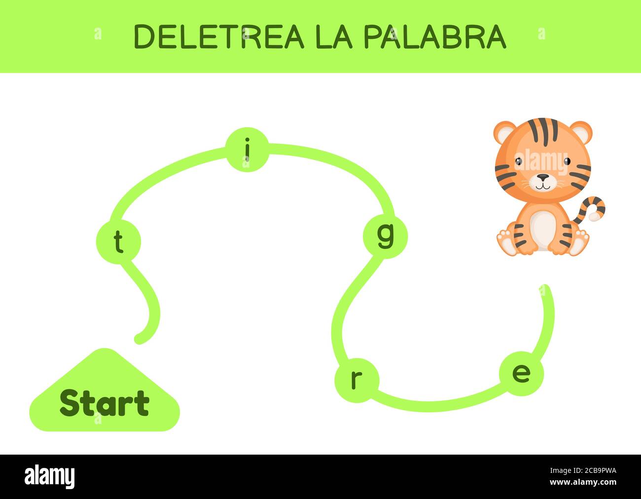 Deletrea la palabra - Spell the word. Maze for kids. Spelling word game ...