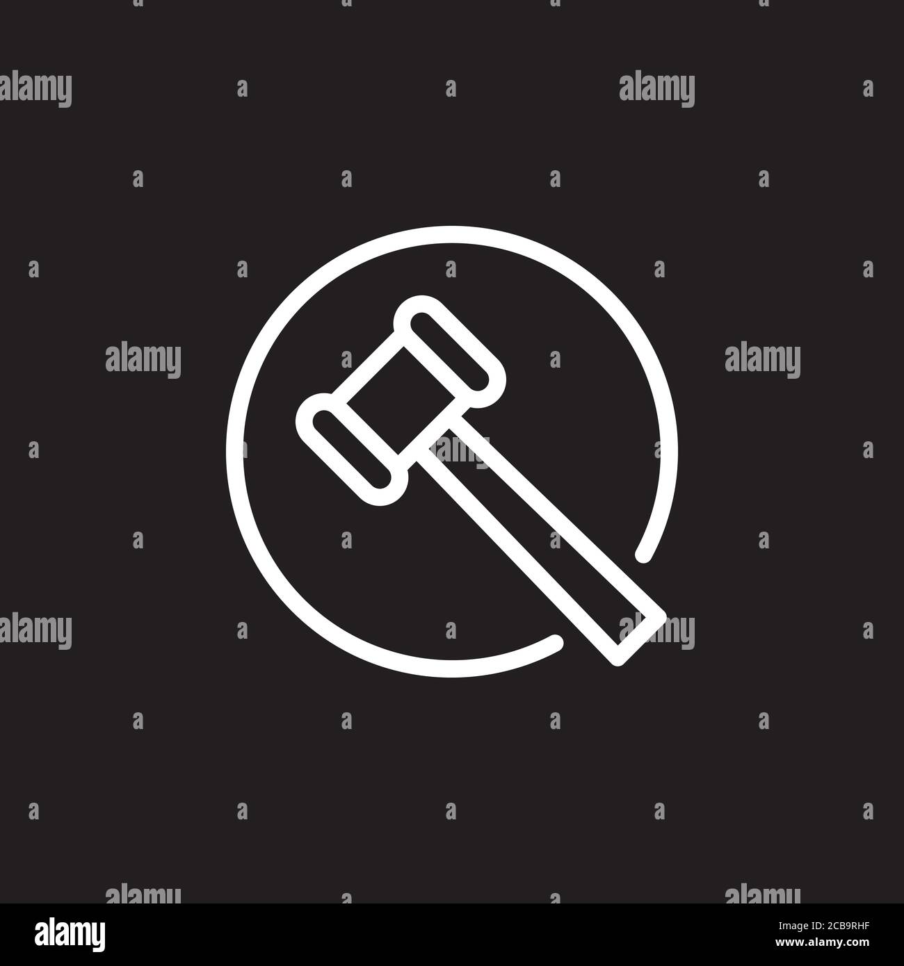 Auction icon. Judge or auction hammer icon Stock Vector Image & Art - Alamy