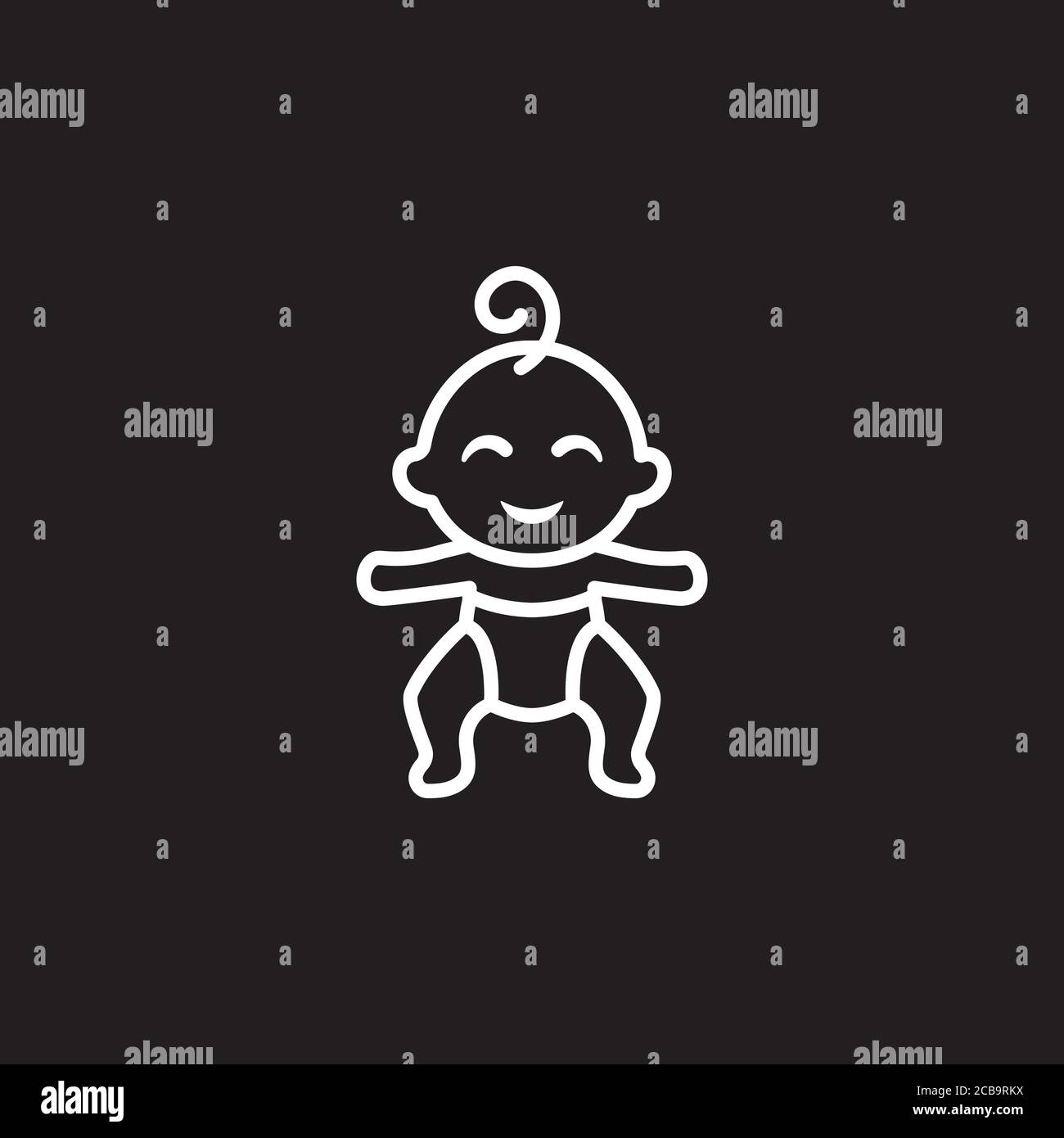 Baby changing diapers flat icon sign. vector Stock Vector Image & Art ...
