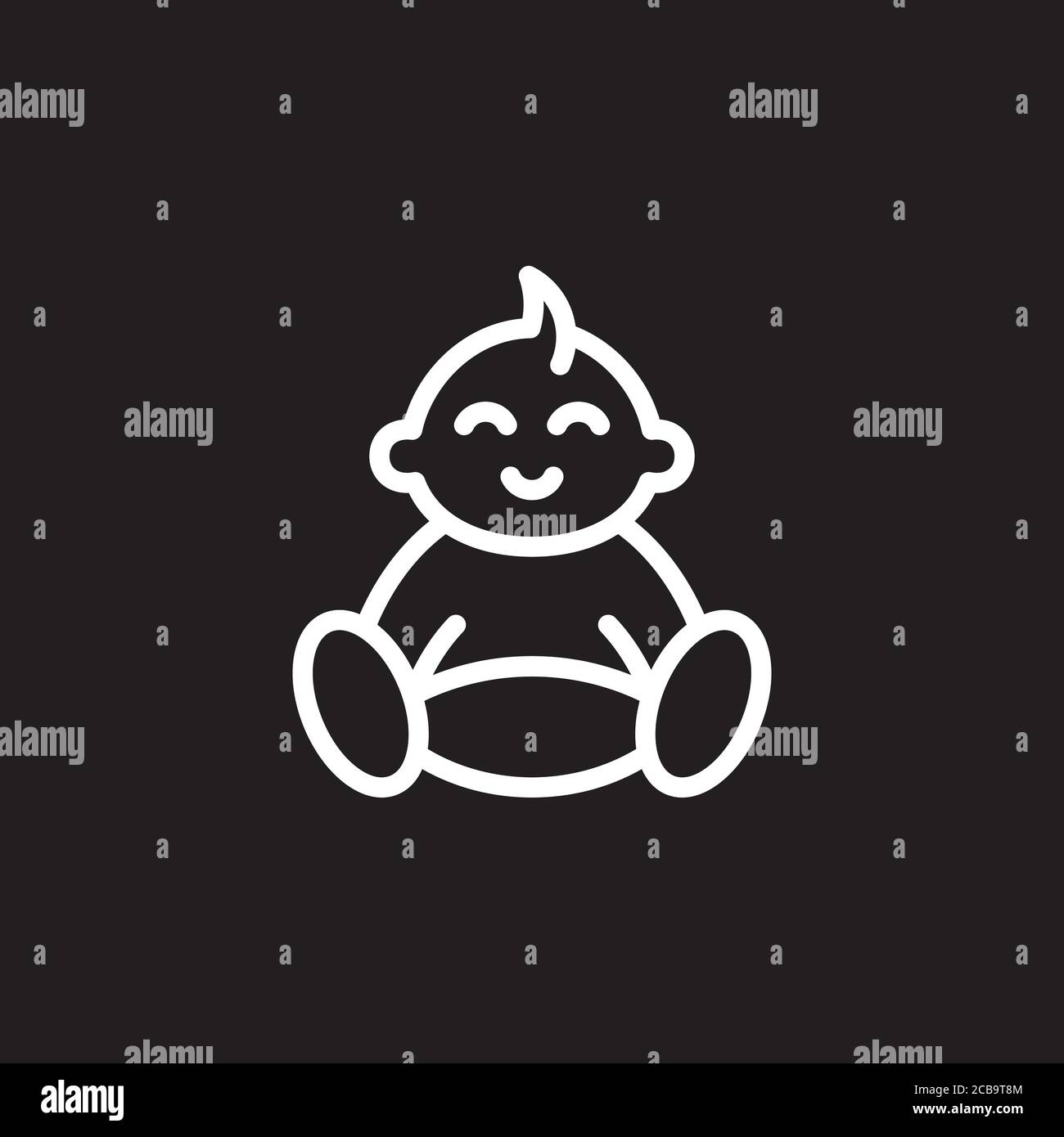 Baby changing diapers flat icon sign. vector Stock Vector Image & Art ...