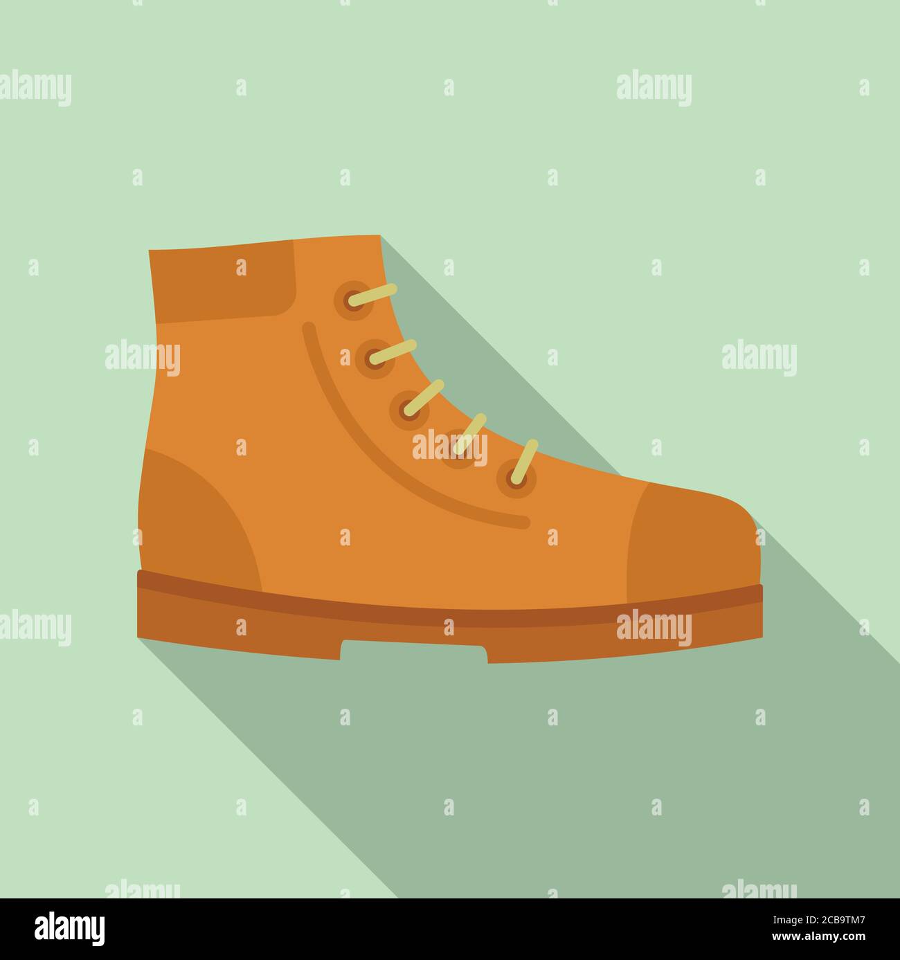 Hiking boot icon. Flat illustration of hiking boot vector icon for web ...
