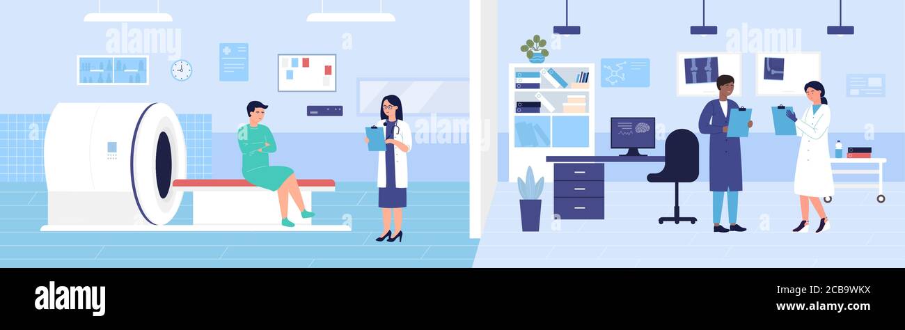 Vector cartoon radiologist hi-res stock photography and images - Alamy