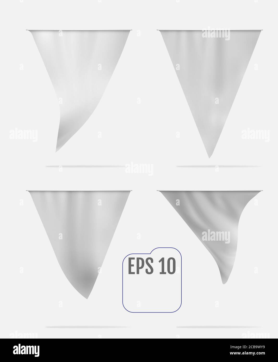 Football Pennants Isolated Black And White Stock Photos, 49% OFF