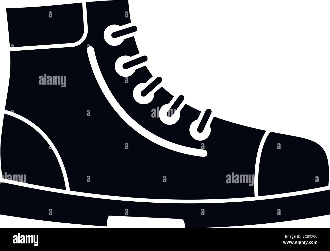 Hiking boot icon. Simple illustration of hiking boot vector icon for ...