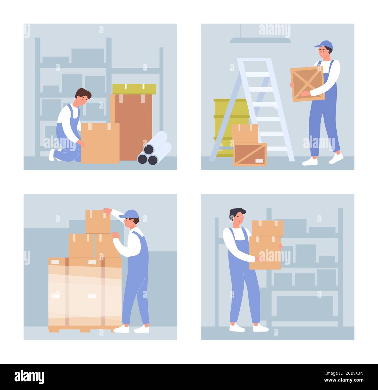 Industrial Workers Cartoon High Resolution Stock Photography and Images ...