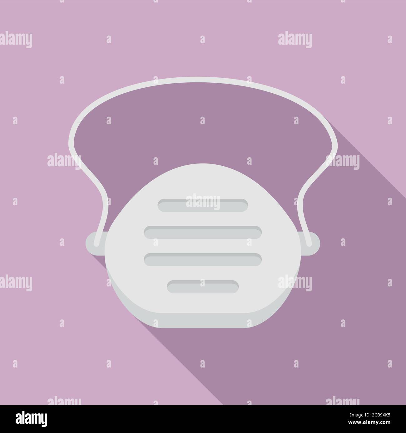 Survival face mask icon. Flat illustration of survival face mask vector ...