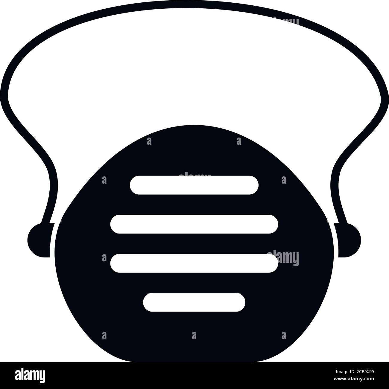 Survival face mask icon. Simple illustration of survival face mask ...