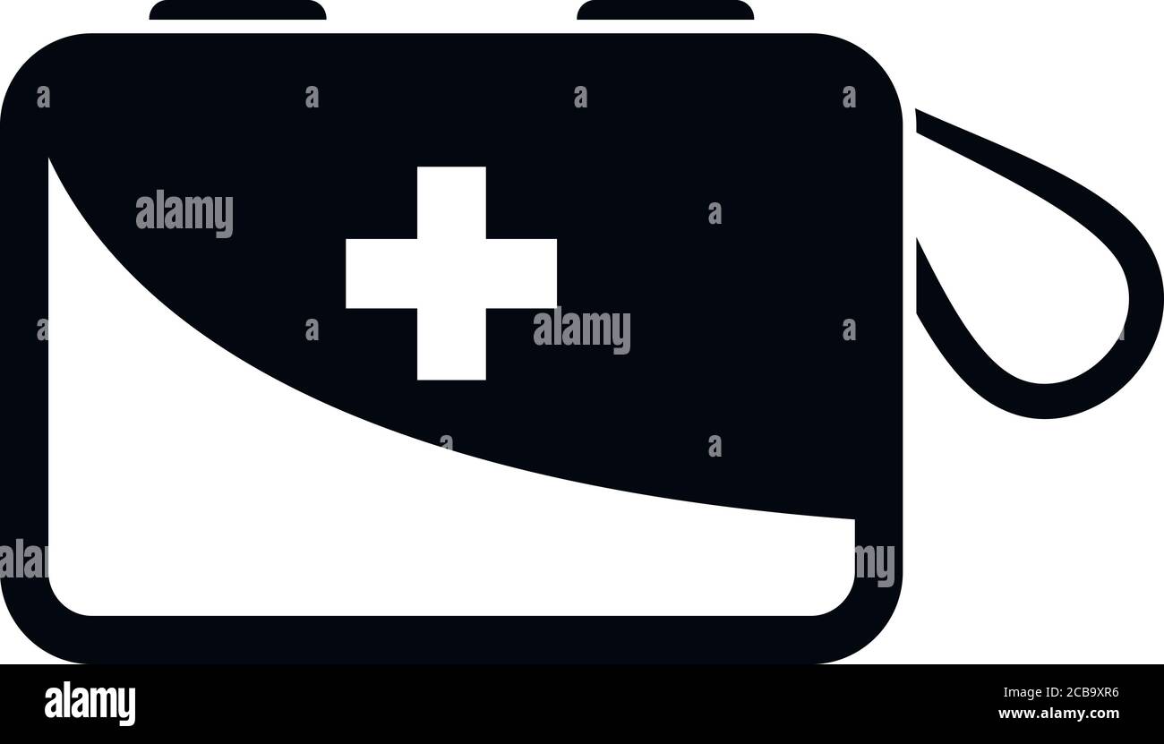 Survival first aid kit icon. Simple illustration of survival first aid ...