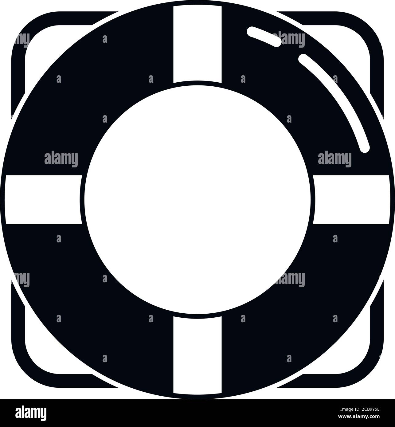 Survival life buoy icon. Simple illustration of survival life buoy ...