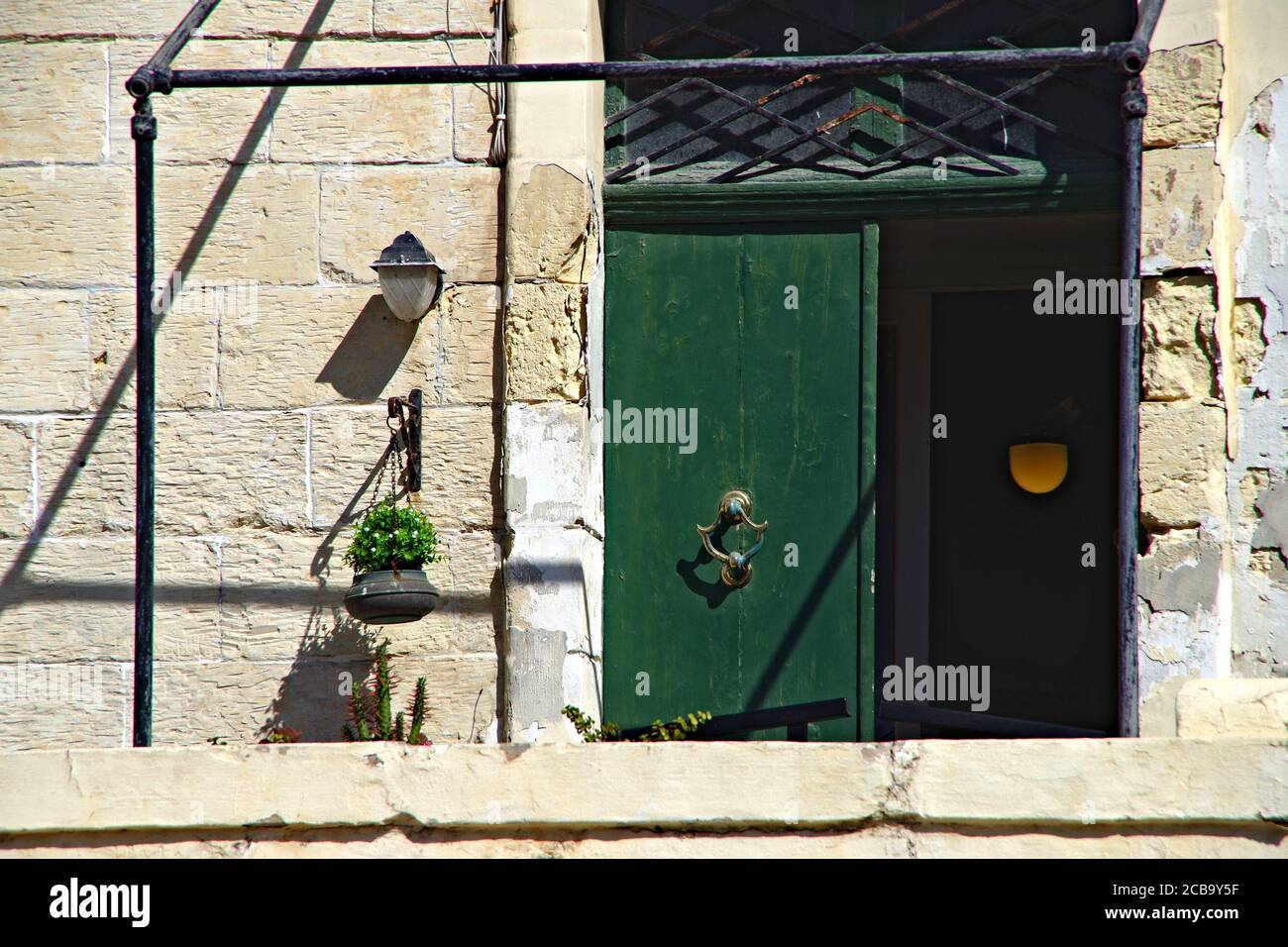 Building detail, Balluta Bay, Malta Stock Photo - Alamy