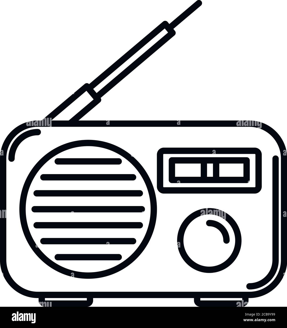 Radio classic antenna outline vector hi-res stock photography and ...